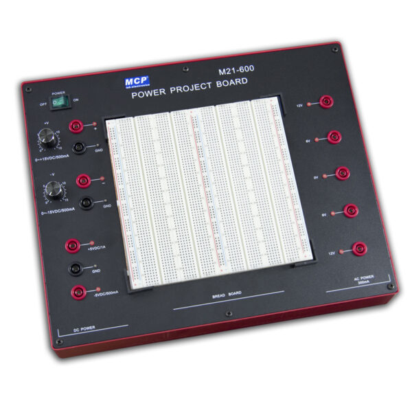 M21-600 POWER PROJECT BOARD WITH BOTH AC AND DC POWER SUPPLY - MCP Lab ...